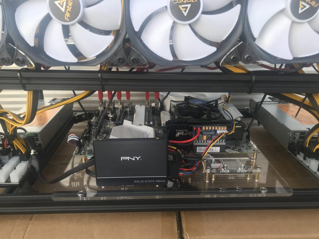 GPU Mining Rig - 6 Cards - TekHouse Mine Ethereum, Bitcoin Today