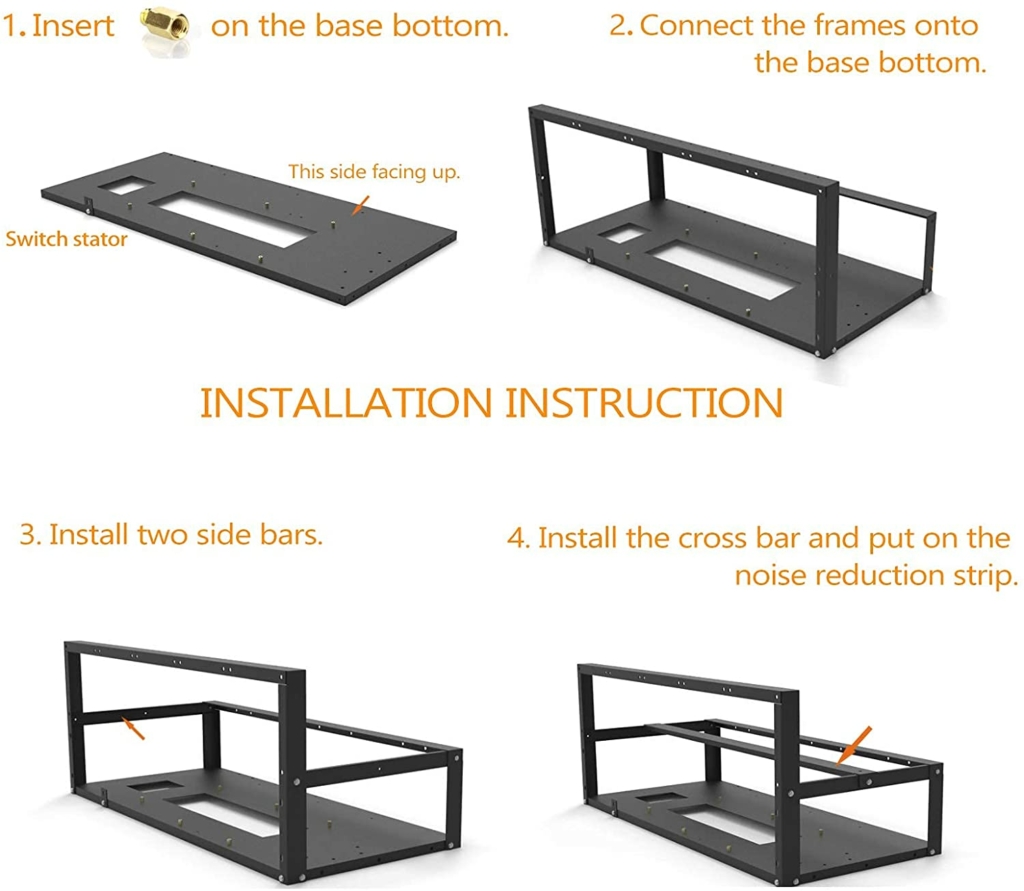 Mining Rig Frame for Open Air GPU Miners | TekHouse