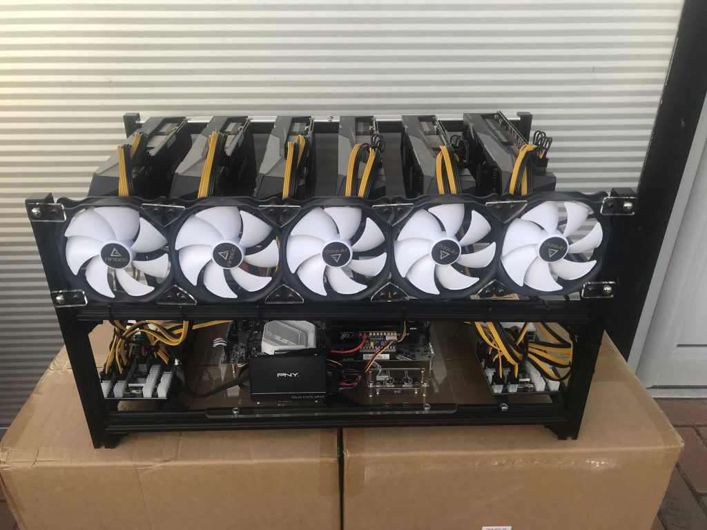 GPU Mining Rig - 6 Cards - TekHouse Mine Ethereum, Bitcoin Today