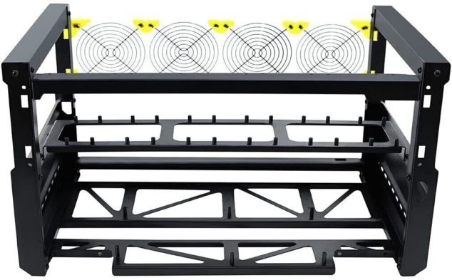 Mining Rig Frame for Open Air GPU Miners | TekHouseVEDDHA T3 6 GPU ...