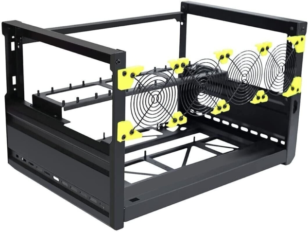 Mining Rig Frame for Open Air GPU Miners | TekHouseVEDDHA T3 6 GPU ...